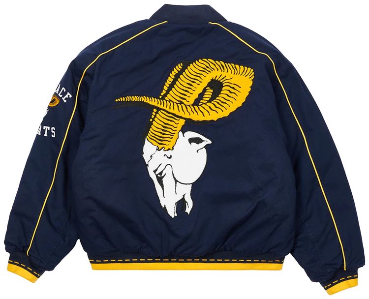 Buy Palace Goats Varsity Jacket 'Navy' - P22JK109 | GOAT