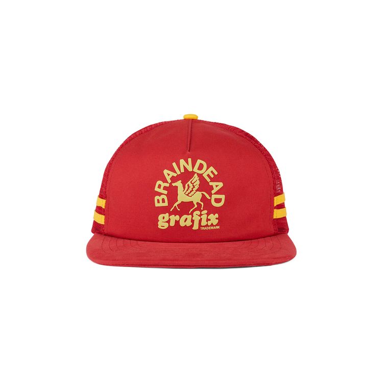 Buy Brain Dead Grafix 5 Panel Trucker Cap 'Red' - BDS22H00002286RD01 | GOAT