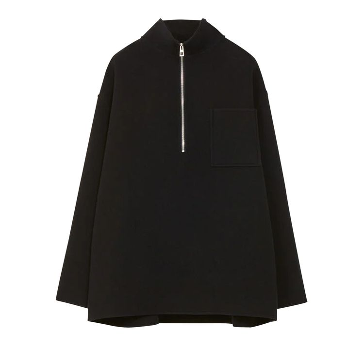 Buy Loewe Cashmere Wool Zip Up Vareuse Pull Over Jacket 'Black ...