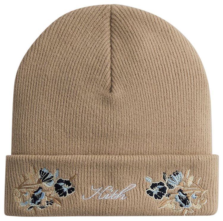Buy Kith Floral Script Beanie 'Canvas' - KHM050075 210 | GOAT