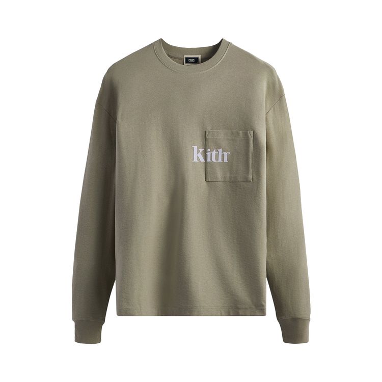 Buy Kith Long-Sleeve Quinn Tee 'Plaster' - KHM030317 208 | GOAT