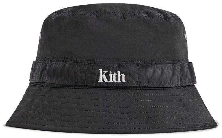 Achetez des Kith Wrinkle Nylon Serif Bucket Hat 'Battleship ...