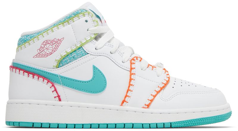 Buy Air Jordan 1 Mid SE GS 'Multi Knit' - DM6218 100 | GOAT