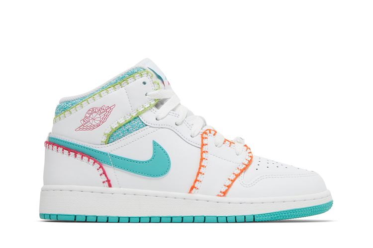 Buy Air Jordan 1 Mid SE GS 'Multi Knit' - DM6218 100 | GOAT