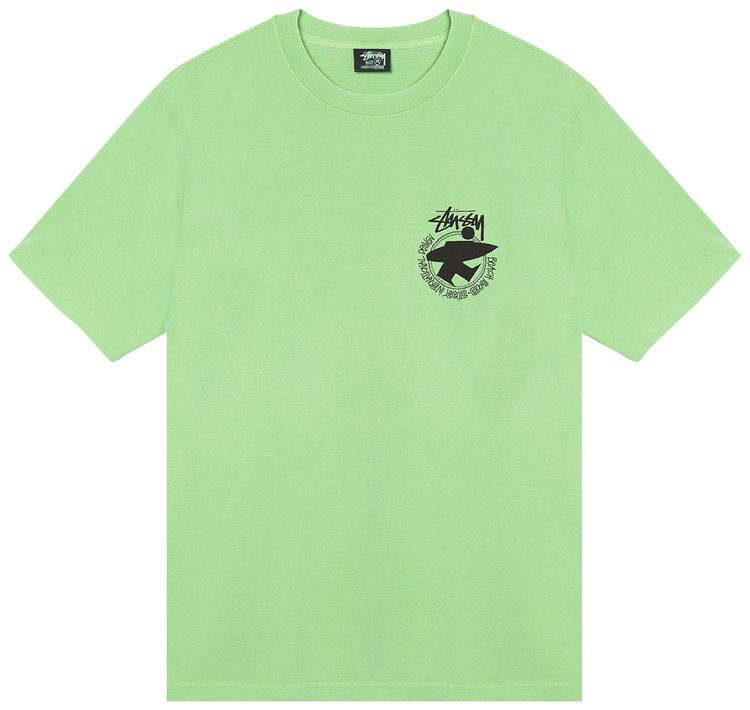 Buy Stussy Beach Roots Pigment Dyed Tee 'Green' - 1904800 GREE | GOAT