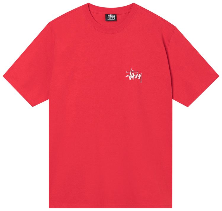 Buy Stussy Basic Tee 'Red' - 1904762 RED | GOAT