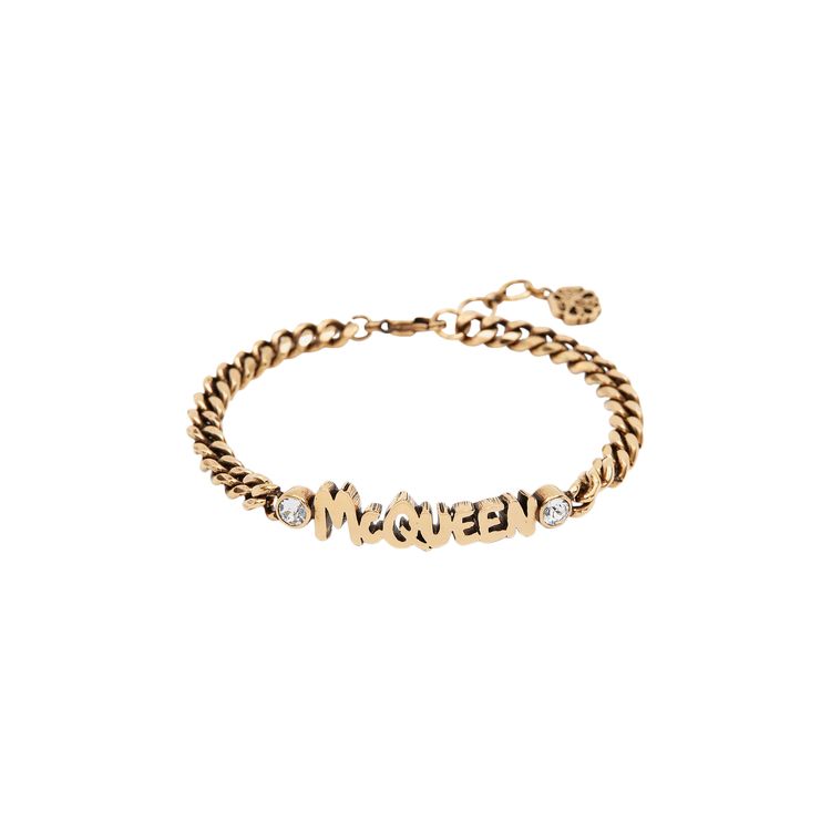 Buy Alexander McQueen Graffiti Chain Bracelet 'Crystal ...
