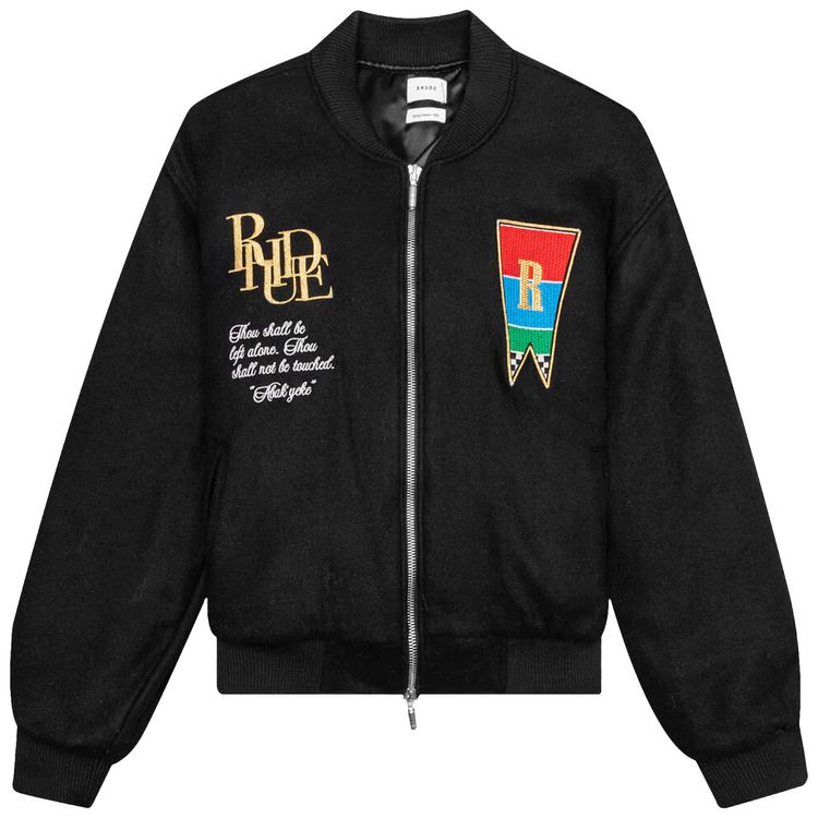 Buy Rhude Crest Jacket 'Black' - SS22JA051853720372 | GOAT
