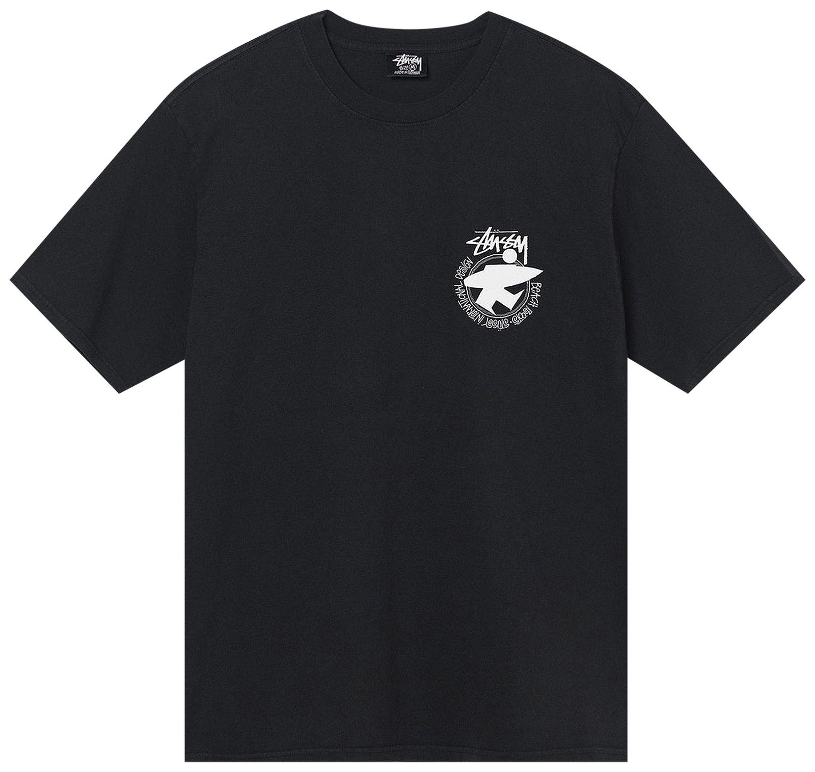 Buy Stussy Beach Roots Pigment Dyed Tee 'Black' - 1904800 BLAC | GOAT