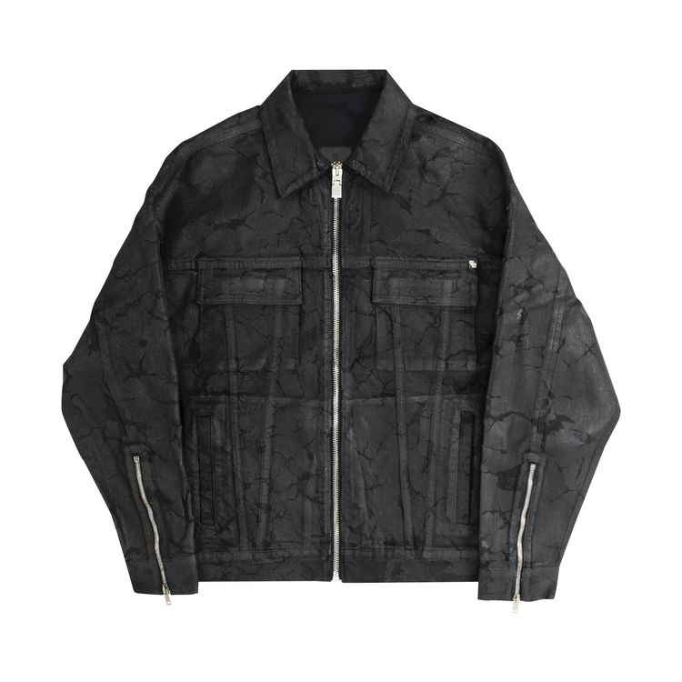 Buy Givenchy Zip And 4G Rivet Denim Jacket 'Black' - BM00UT50M6 001 | GOAT