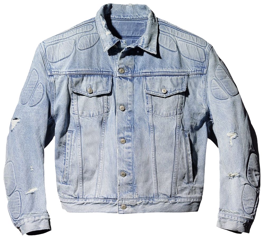 Buy Yeezy Gap Engineered by Balenciaga Padded Denim Jacket 'Blue ...