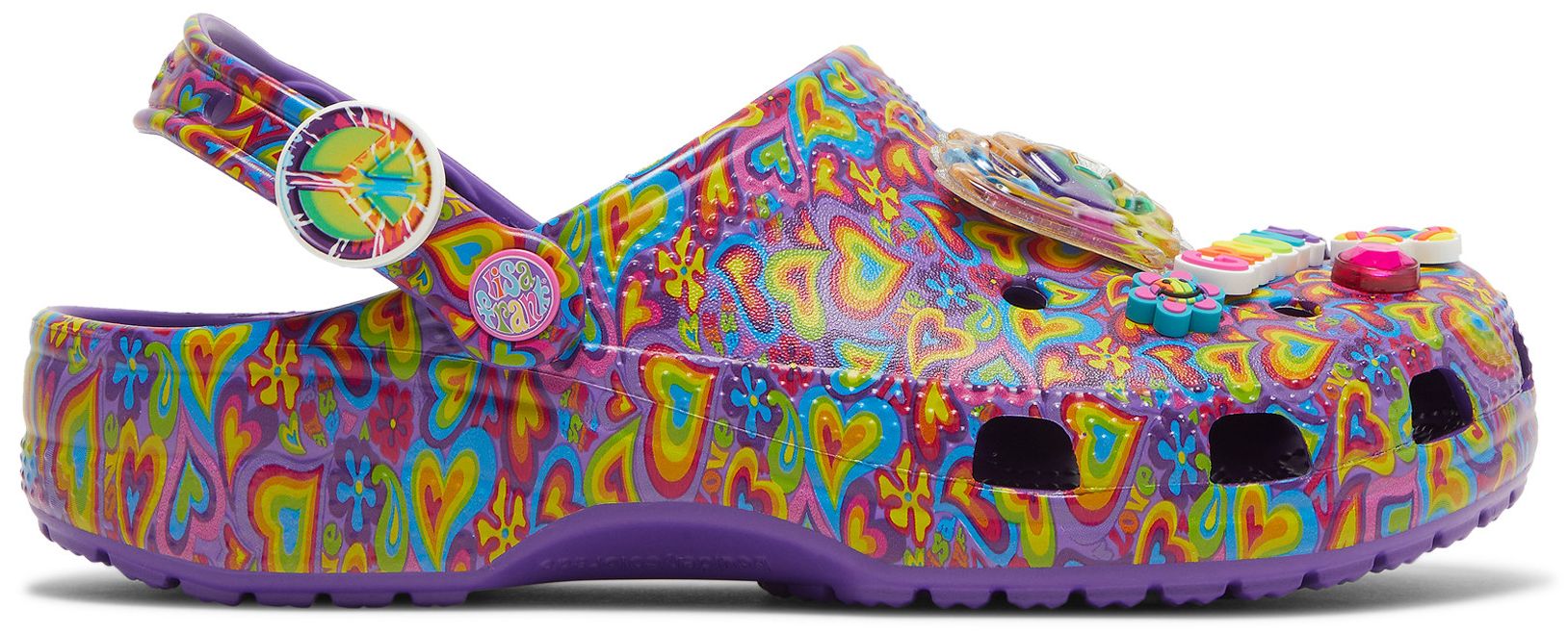 Buy Lisa Frank x Crocs Classic Clog 'Neon Purple Multi Hearts' - 207736 ...