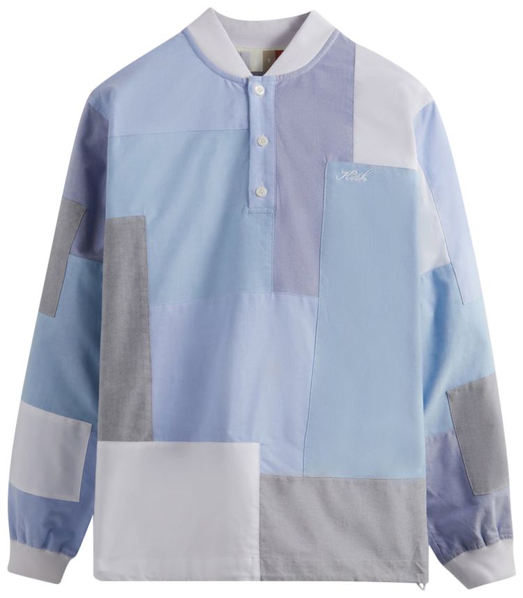 Buy Kith Patchwork Oxford Pearson Henley Pullover 'Prestige ...