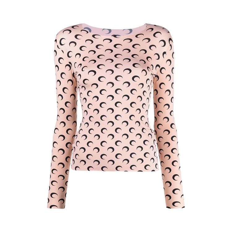 Buy Marine Serre Second Skin Moon Top 'All Over Moon Tan ...