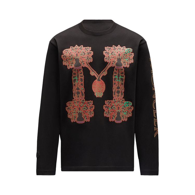 Buy 2 Moncler Typography Motif T-Shirt 'Black' - 092 8D00001 829HP 999 ...