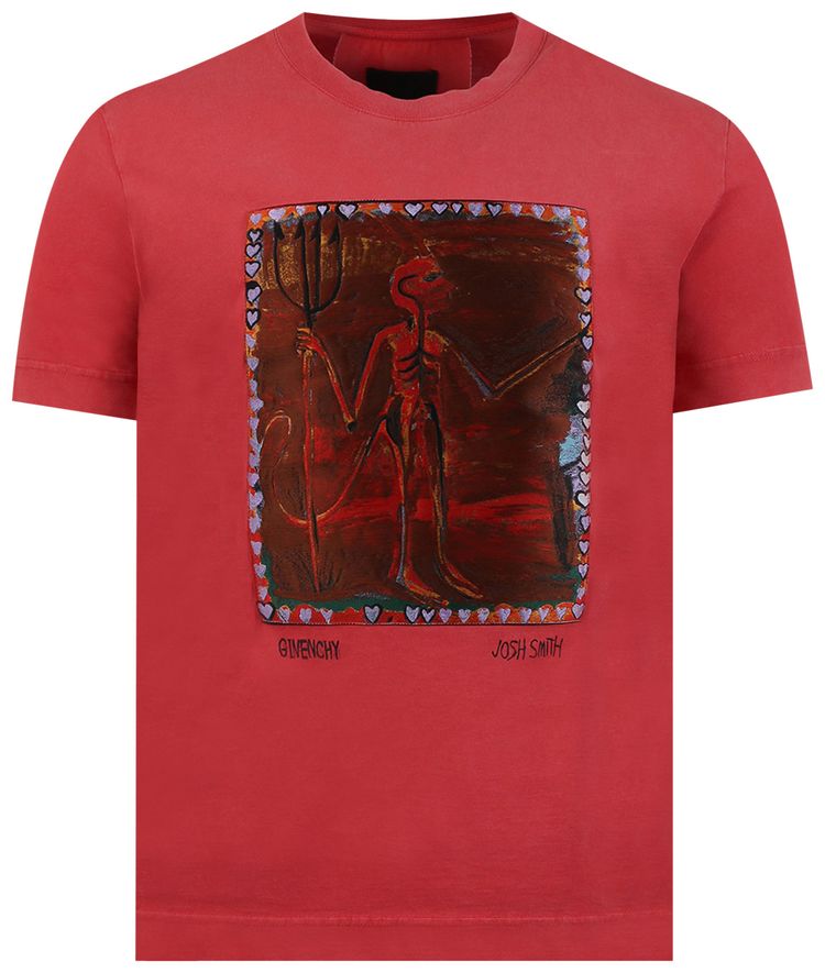 Buy Givenchy Slim Fit T-Shirt With Patch 'Red' - BM71BC3Y6B 600 | GOAT