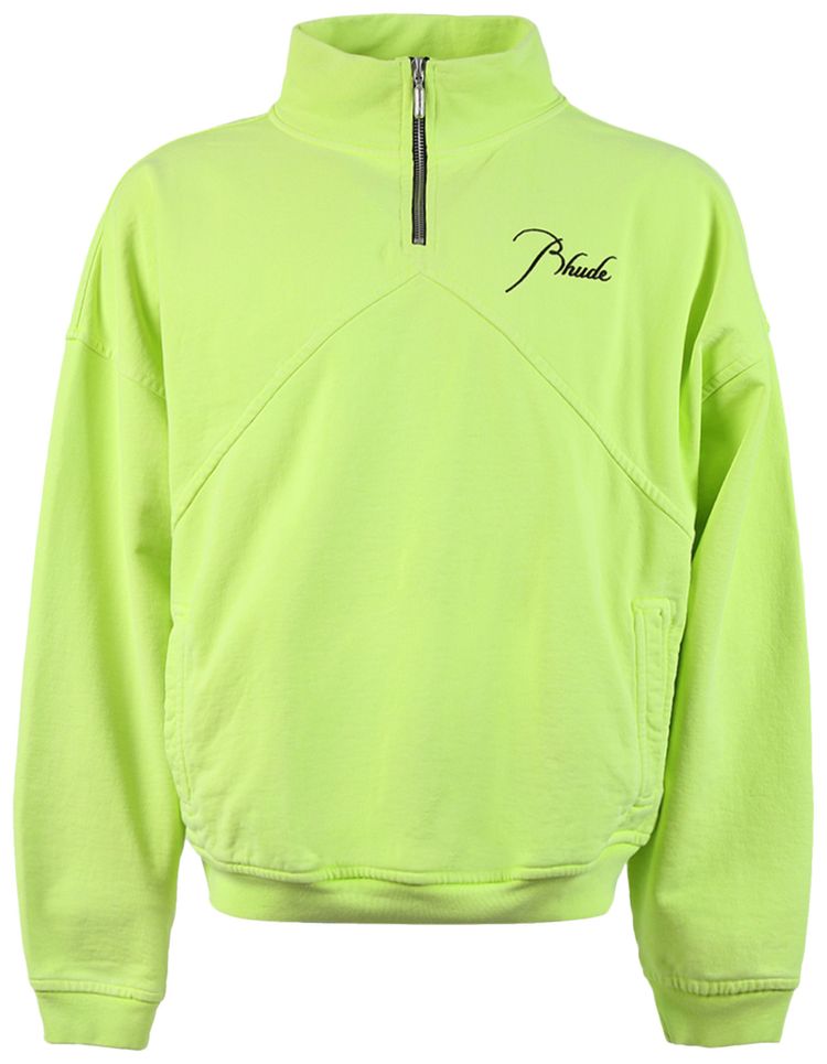 Buy Rhude Quarter Zip 'Neon Green' - SS22SW11012622 | GOAT