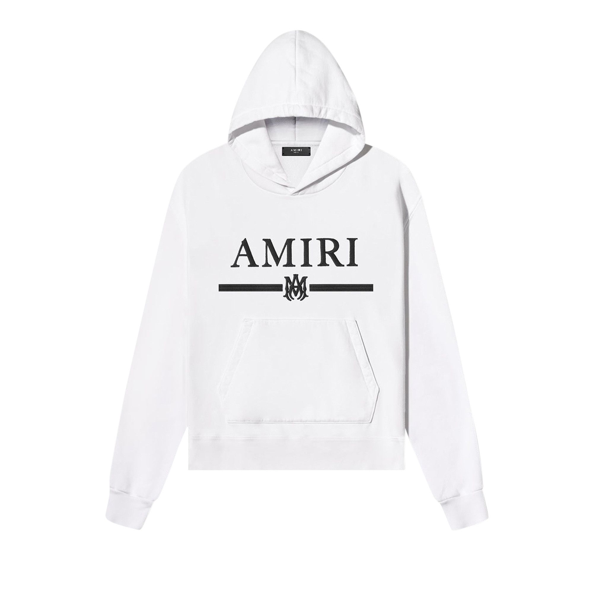 Buy Amiri Bar Embroidery Hoodie 'White' - SS22MJL012 100 | GOAT