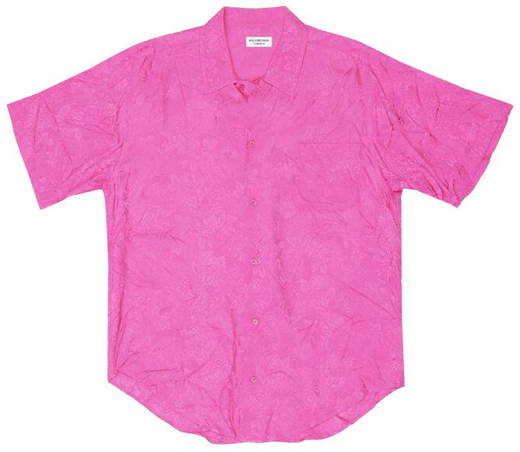 Buy Balenciaga Short-Sleeve Minimal Shirt 'Pink' - 681633 TMO58 5630 | GOAT