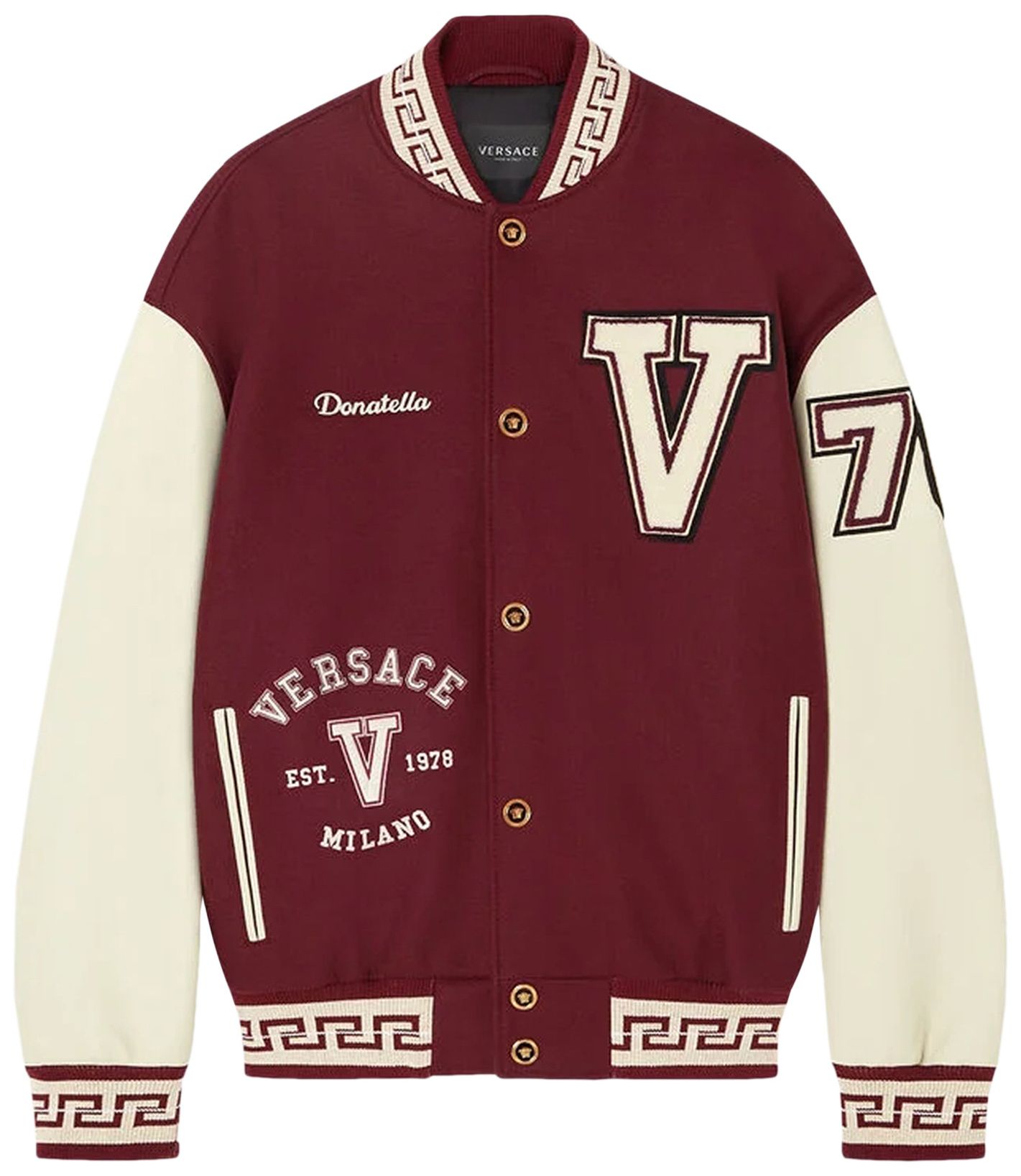 Buy Versace Varsity Jacket 'Burgundy' - 1004720 1A03577 2R610 | GOAT