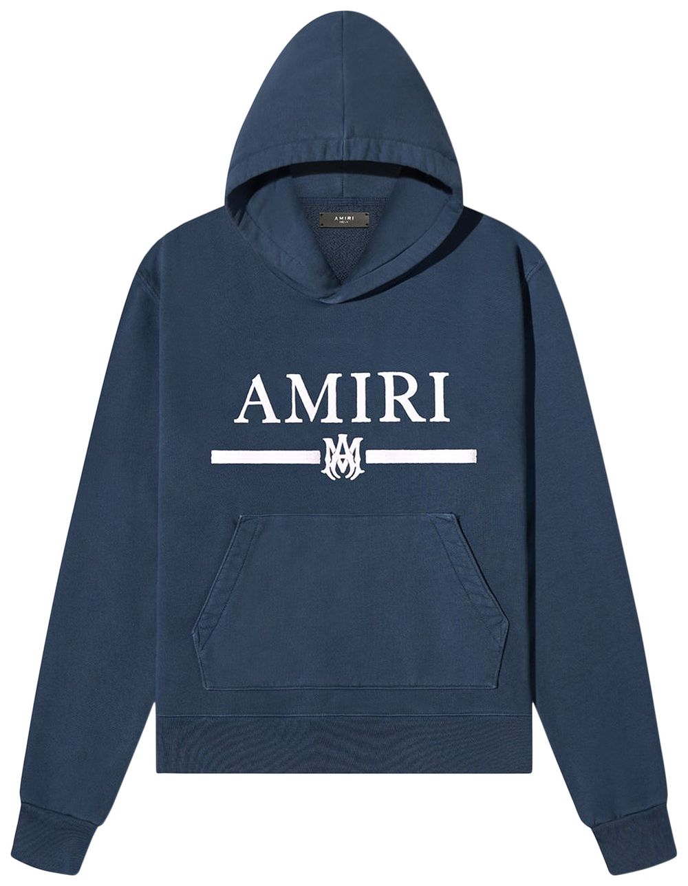 Buy Amiri Bar Embroidery Hoodie 'Pond Blue' - SS22MJL012 433 POND | GOAT
