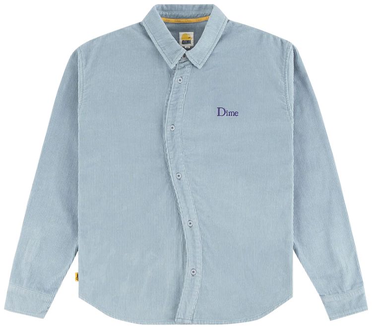 Buy Dime Wave Corduroy Shirt 'Stone Blue' - DIMESU4STO | GOAT