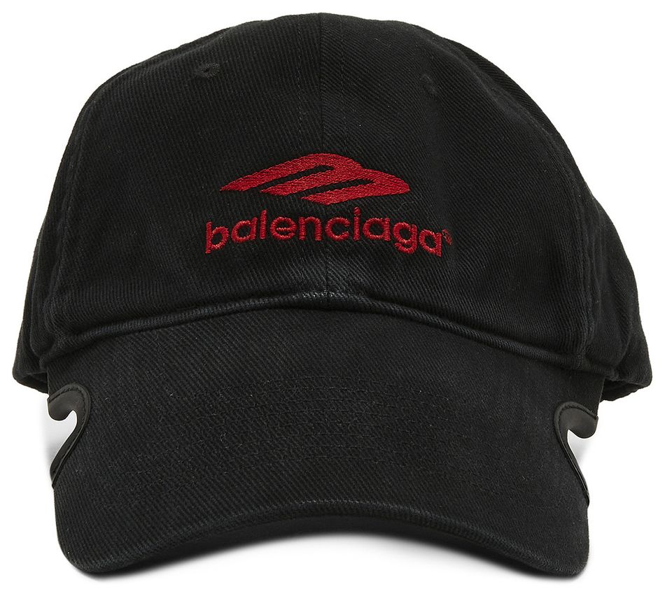 Buy Balenciaga 3B Sports Icon Cap 'Black/Red' - 697749 410B2 1074 | GOAT UK
