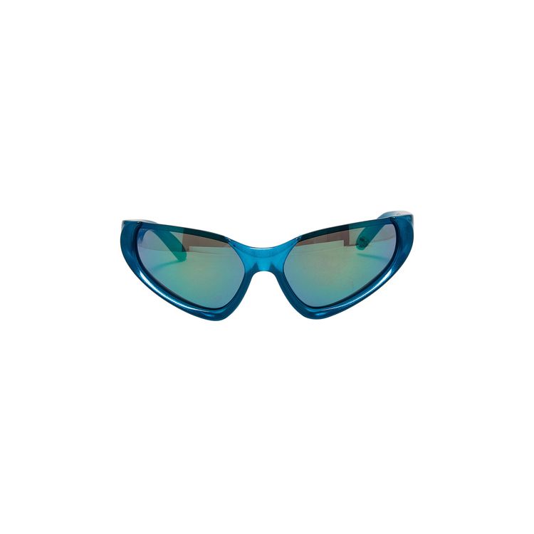 Buy Balenciaga Sunglasses 'Shiny Light Blue' - BB0202S 003 64 | GOAT