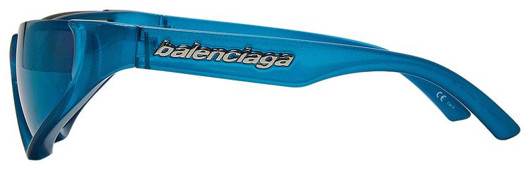 Buy Balenciaga Sunglasses 'Shiny Light Blue' - BB0202S 003 64 | GOAT UK