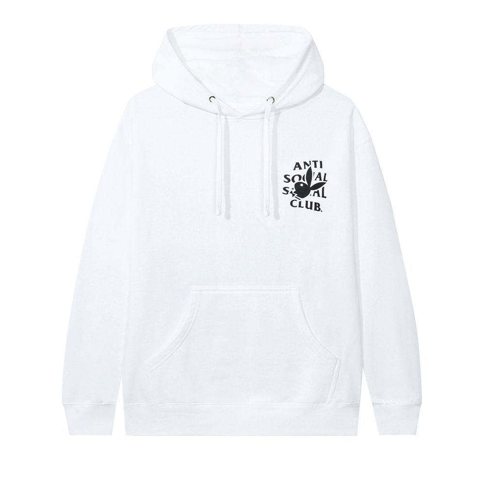 Buy Anti Social Social Club x Playboy Bunny Logo Hoodie White 'White ...