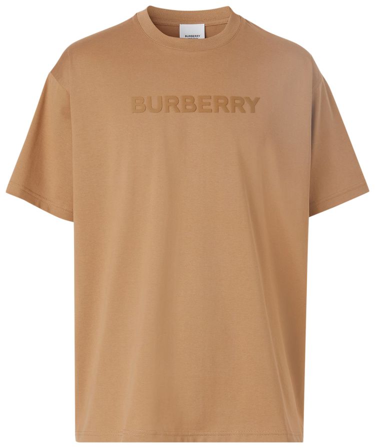 Buy Burberry Logo Print Oversized T-Shirt 'Camel' - 8055310 | GOAT