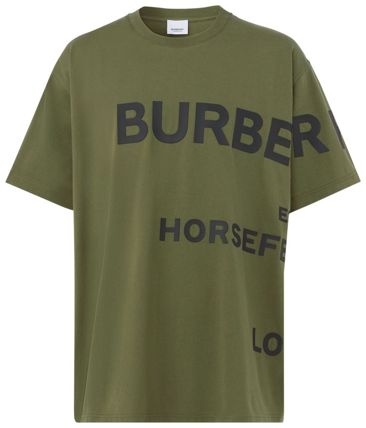 Burberry Horseferry Print Oversized T-Shirt 'Olive' | GOAT