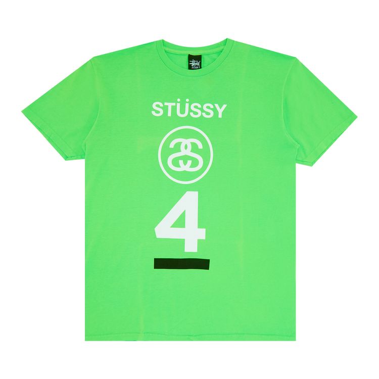 Buy Stussy 4 Stack Tee 'Neon Green' - 1903211 NEON | GOAT