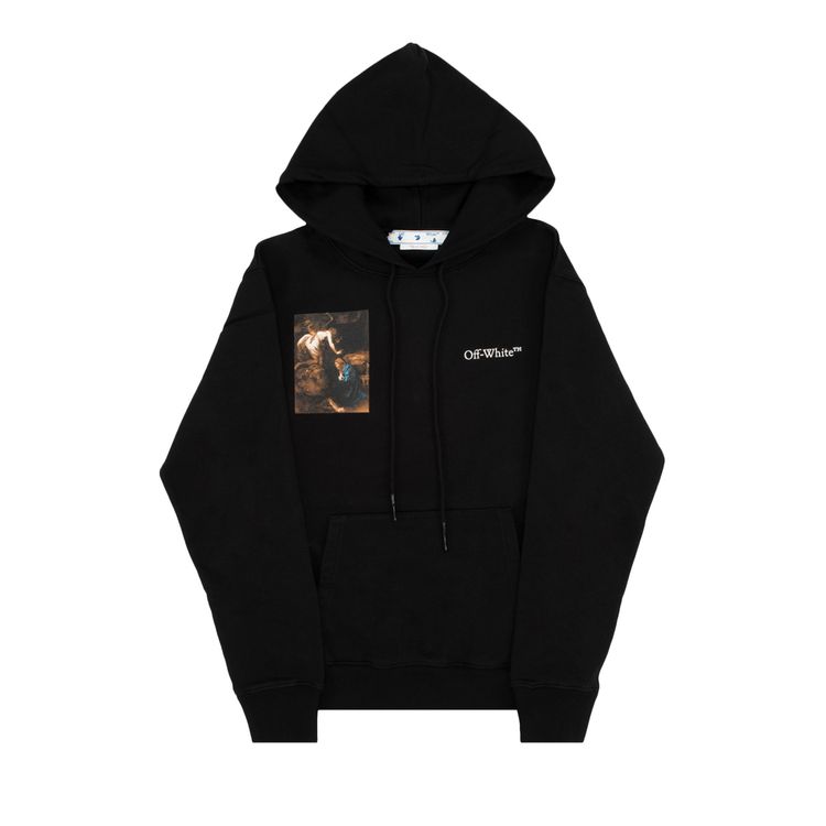 Buy Off-White Caravag Lute Slim Hoodie 'Black/White ...