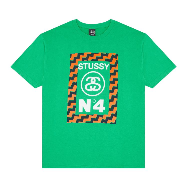 Buy Stussy Zig Zag Frame Tee 'Kelly' - 1903055 KELL | GOAT