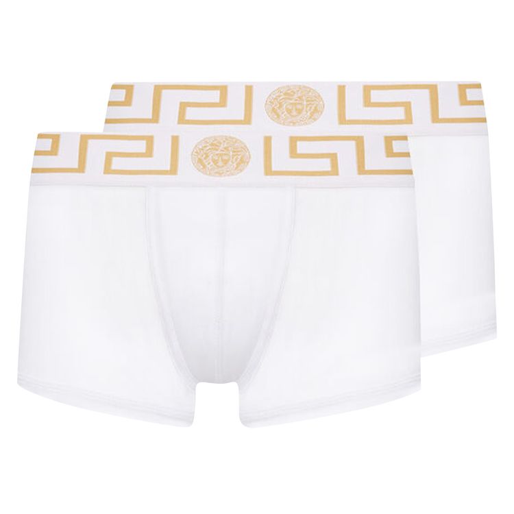 Buy Versace Greca Border Trunks 2-Pack 'White/Gold' - AU10181 A232741 ...