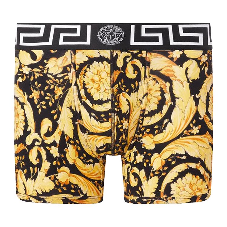 Buy Versace Barocco Long Trunks 'Gold/Black' - 1001384 1A00515 5B000 | GOAT