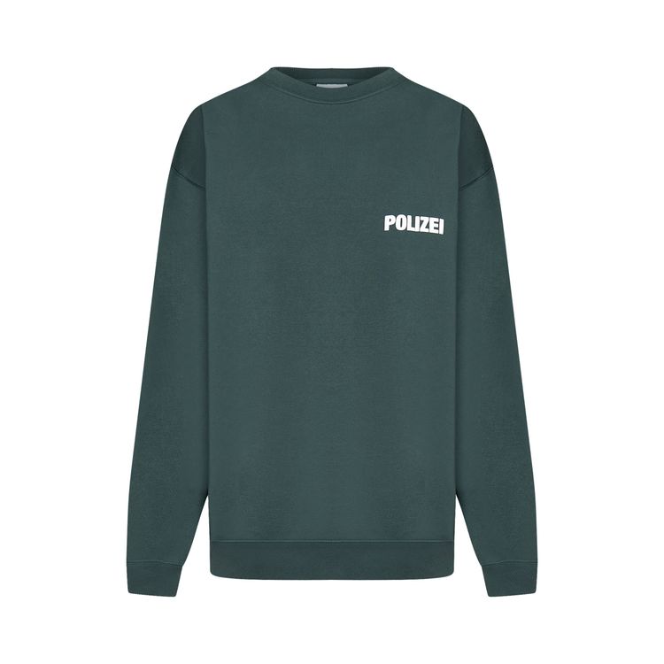 Buy Vetements Polizei Sweatshirt 'Police Green' - UA53CN200G POLI | GOAT