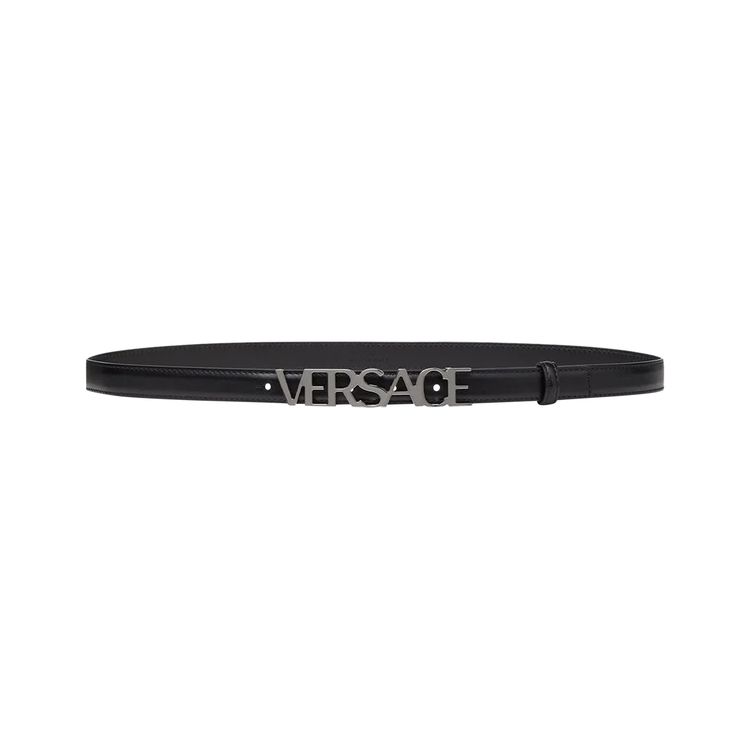 Buy Versace Logo Leather Belt 'Black' - 1002236 DVTP1 1B00E | GOAT
