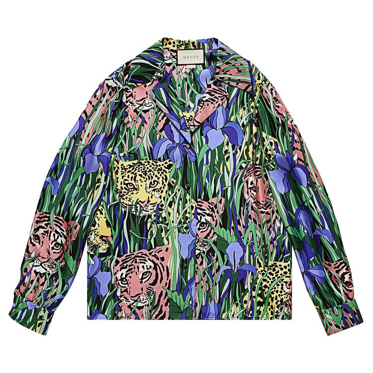 Buy Gucci Feline Blouse 'Multicolor' - 569112 ZAB2V 3225 | GOAT