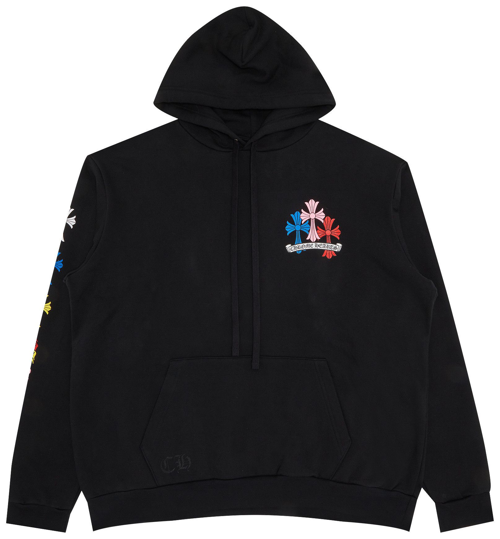 Buy Chrome Hearts Cross Hoodie 'Black/Multicolor' - 1383 100000106CH ...
