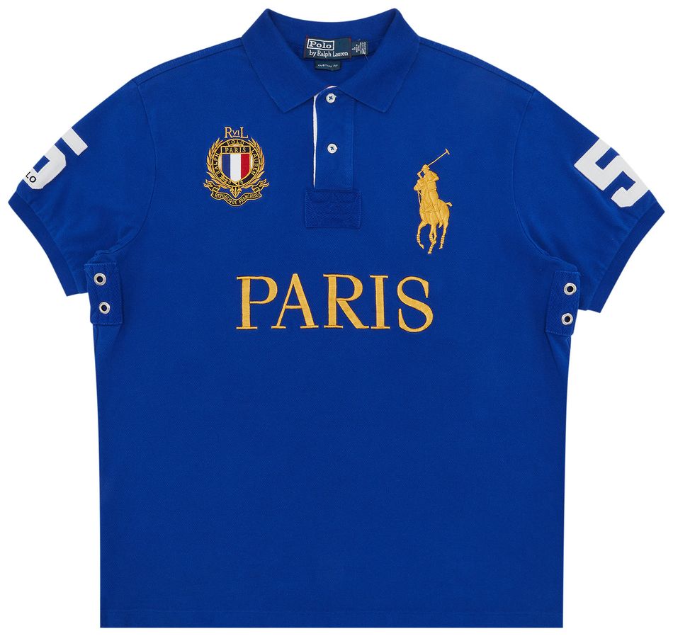 Buy Vintage Polo Ralph Lauren Paris Polo Shirt 'Blue' - 779911219001 BLUE | GOAT