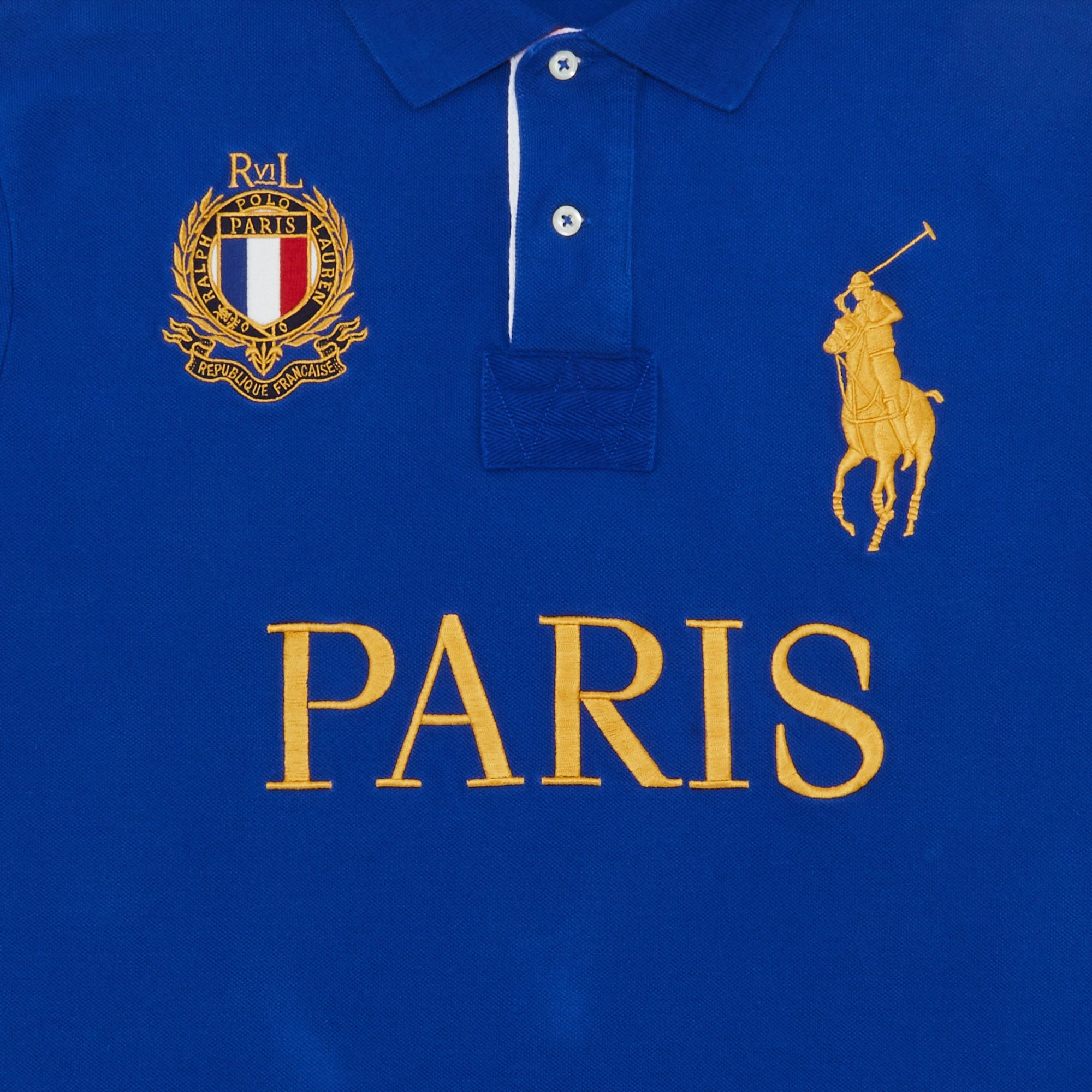 Buy Vintage Polo Ralph Lauren Paris Polo Shirt 'Blue' - 779911219001 ...