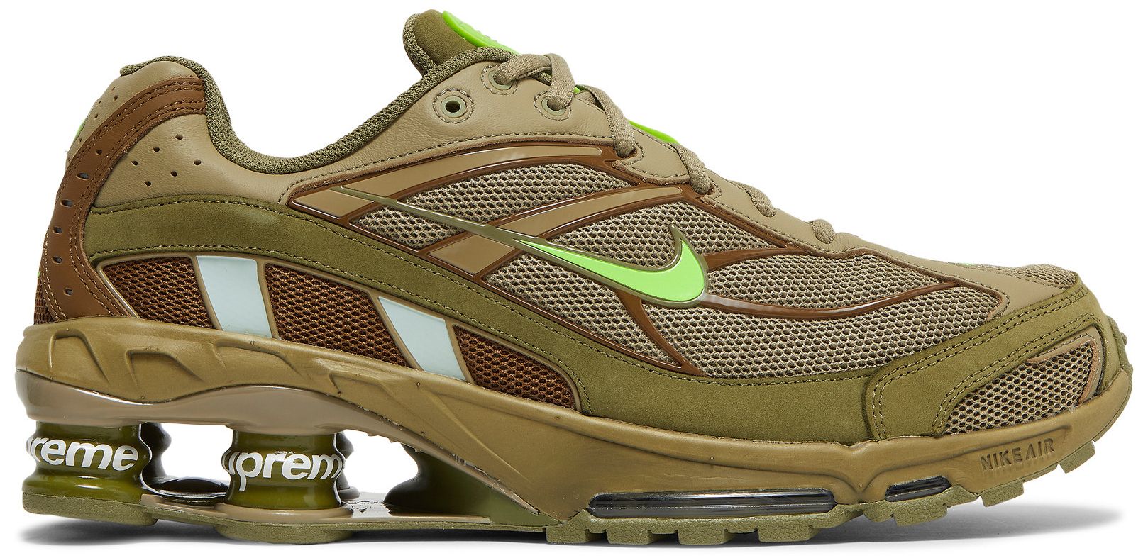Buy Supreme x Nike Shox Ride 2 'Neutral Olive' - DN1615 200 | GOAT