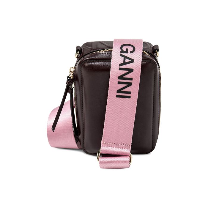 Buy GANNI Banner Clutch Bag 'Burgundy' - A4187 BURG | GOAT