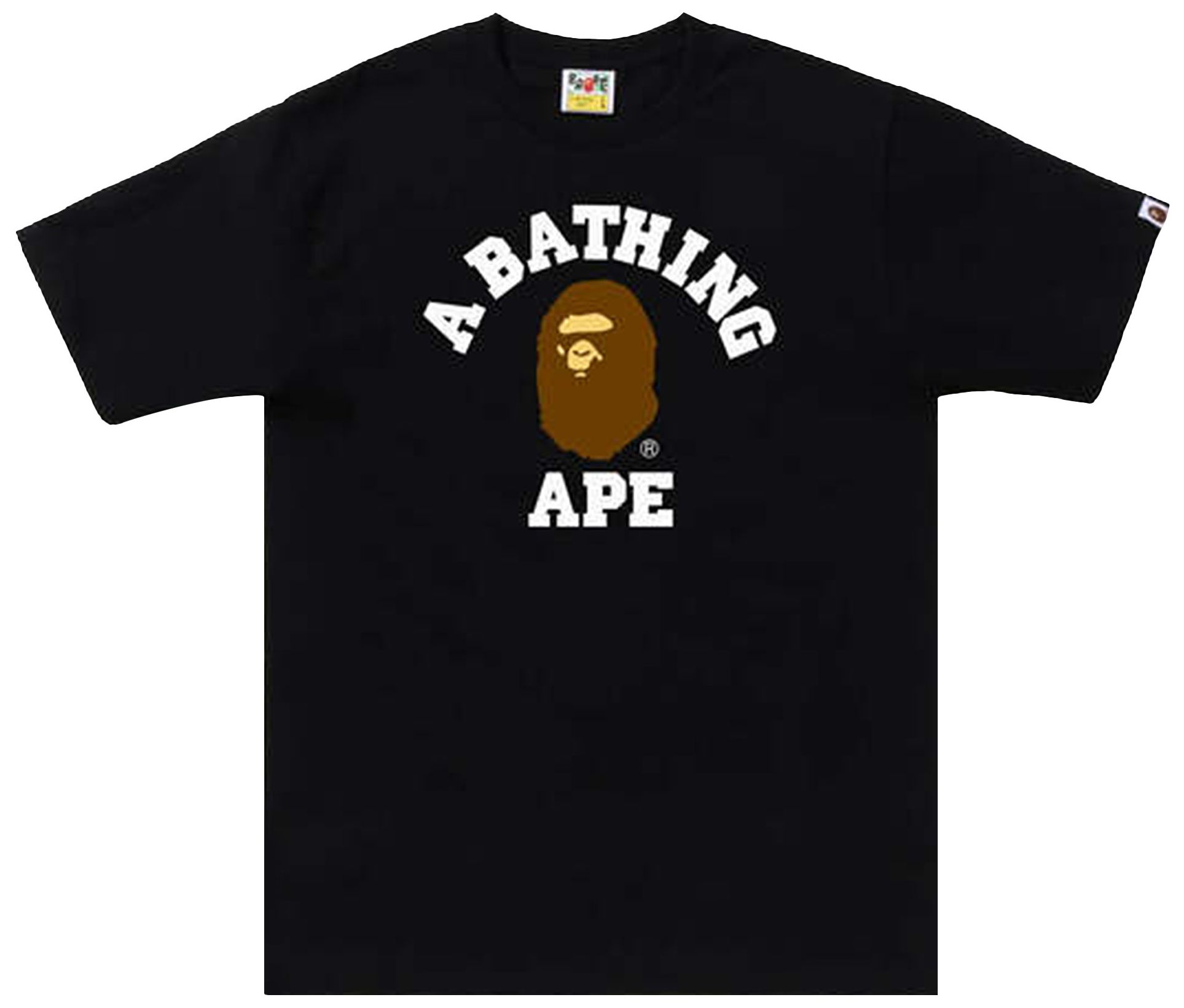 Buy BAPE College Tee 'Black' - 1I80 110 001 BLACK | GOAT