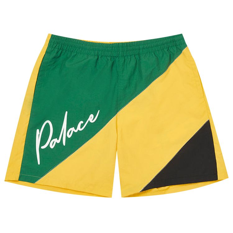 Buy Palace Sail Shorts 'Green/Yellow/Black' - P22ST145 | GOAT SA