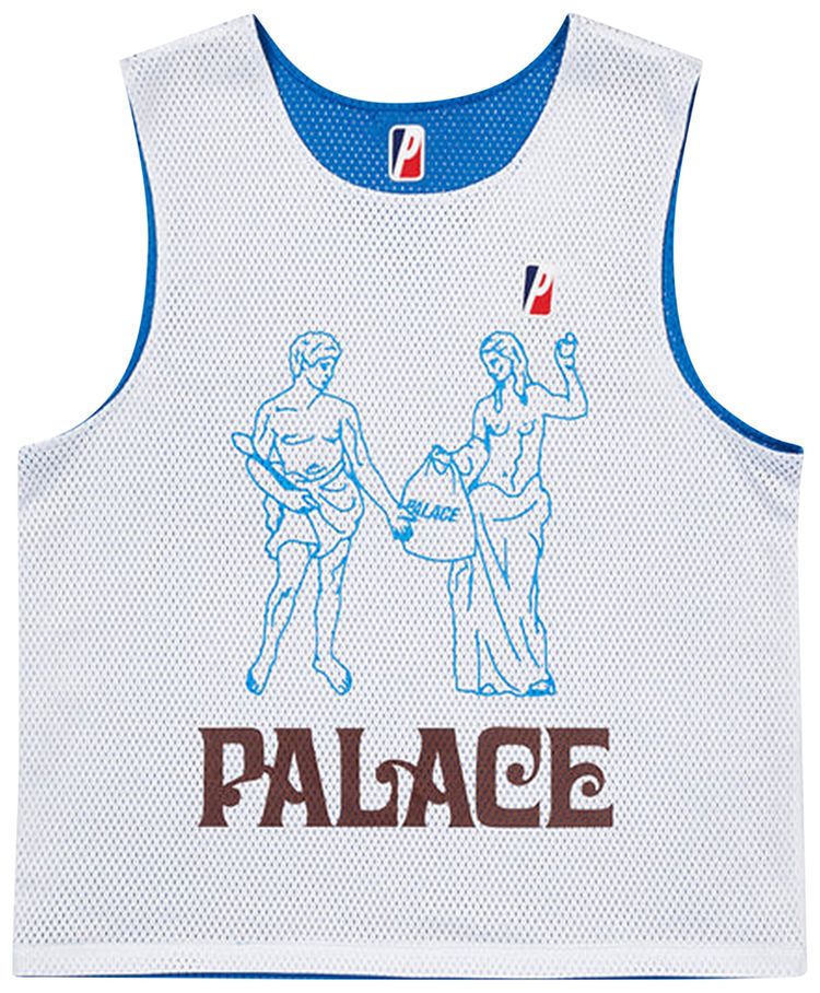 Buy Palace Mesh Practice Vest 'White/Blue' - P22ES182 | GOAT