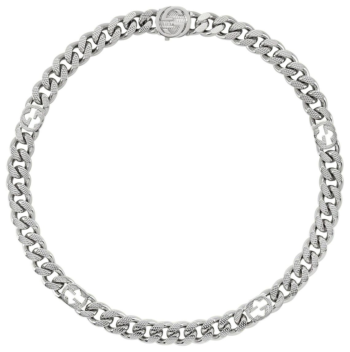 Buy Gucci Necklace With Interlocking G 'Palladium Metal' - 700065 I4601 ...