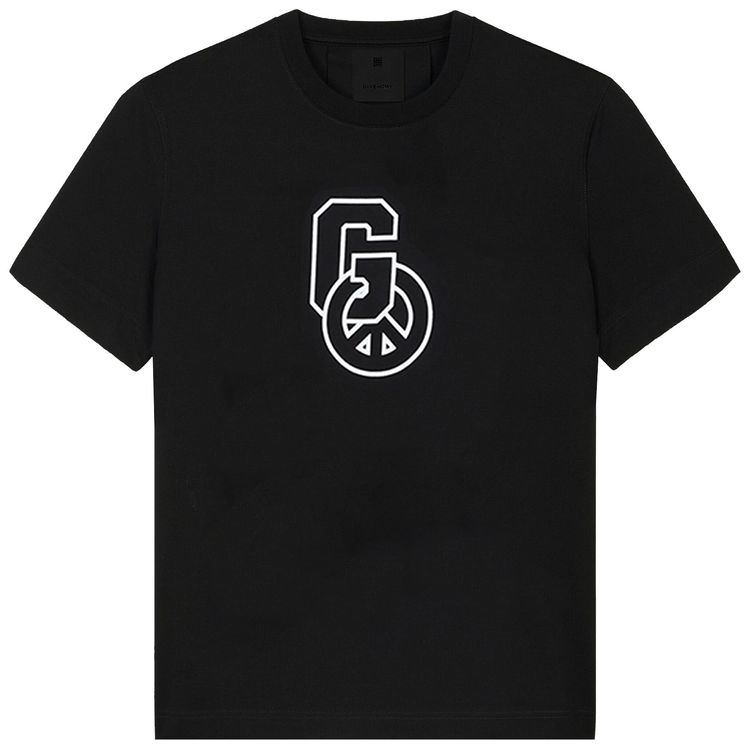 Buy Givenchy Classic Fit Print T-Shirt 'Black' - BM71DT3Y6B 001 | GOAT